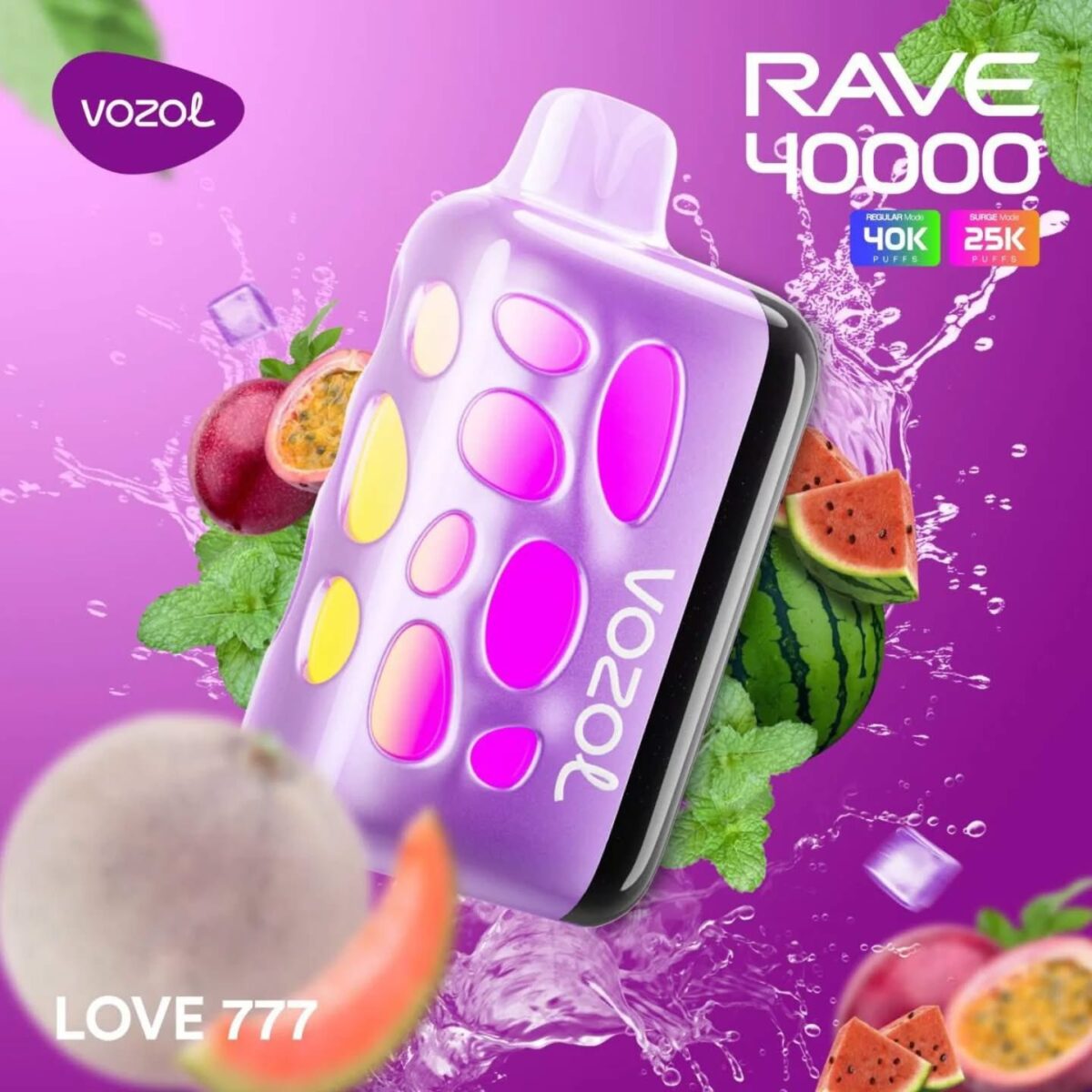 Vozol Rave 40000 Mango Peach - VozolStore